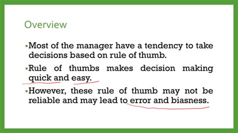 Decision Making Bias And Errors PDF