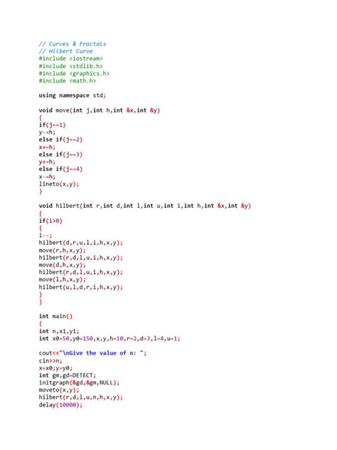 hilbert curve pdf teaching methods and materials