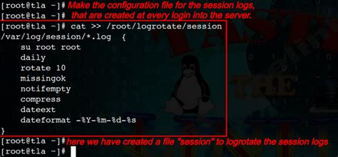 logrotate in linux with example taste the linux