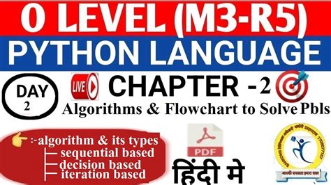 Lec 02python Chapter 2 Algorithm And Flowchart To Solve Problems
