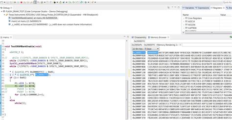 Reg Msp432 Sram Memory Access While Using Jtag Emulator For Programming