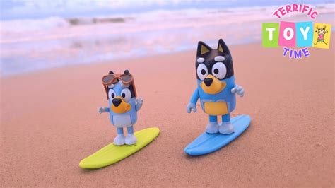 Blueys Beach Day With Dad Surfing Lesson And Sand Mermaids Bluey