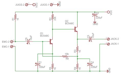 Electret Microphone Amplifier Under Repository Circuits Next Gr