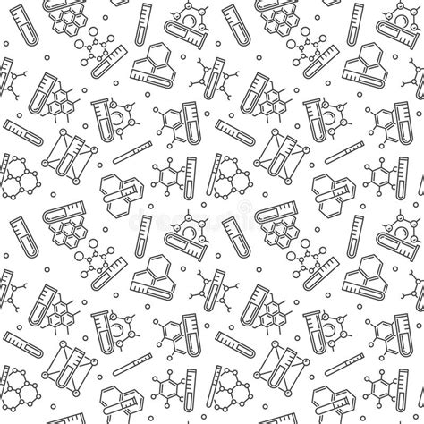 Chemistry Seamless Linear Pattern Stock Illustrations 3379 Chemistry