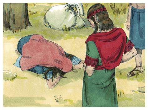 Daud Nabal Dan Abigail Stand To Jesus