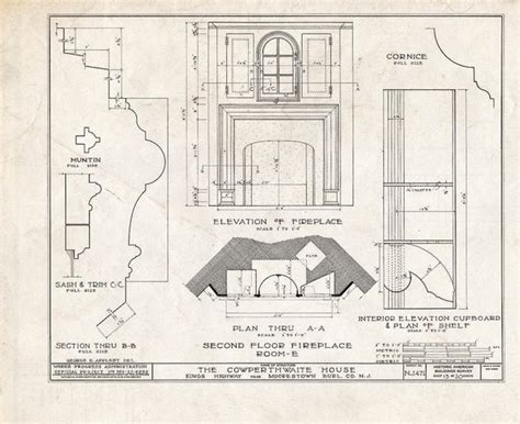 Historic Pictoric Blueprint Habs Nj3 Mortov3 Sheet 13 Of 20