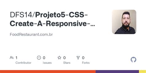 GitHub DFS Projeto CSS Create A Responsive Food Restaurant Website Design FoodRestaurant