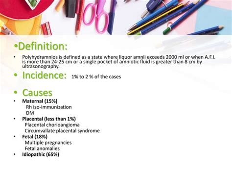 Polyhydramnios Define Incidence Causes Sign And Symptoms Diagnosis Types General