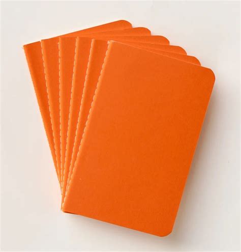 INNAXA Pocket Size Notebooks X Softcover Mini Notebooks Orange At Rs Piece
