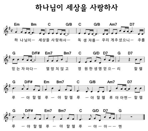 하나님이세상을사랑하사