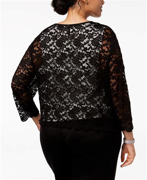 Connected Plus Size Lace Cardigan Macys