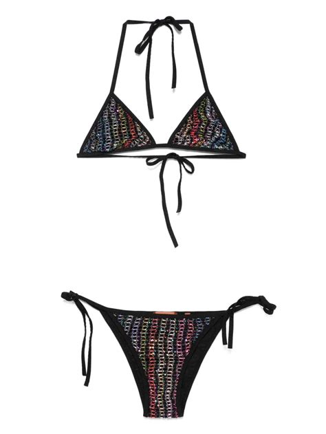 Missoni Sequin Embellished Bikini Black Farfetch