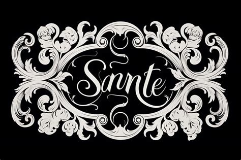Premium Ai Image Black And White Vector Text Frame And Typography