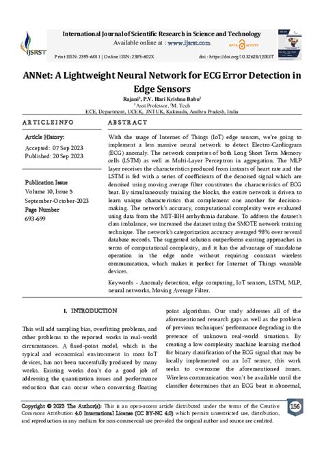 Pdf Annet A Lightweight Neural Network For Ecg Error Detection In Edge Sensors