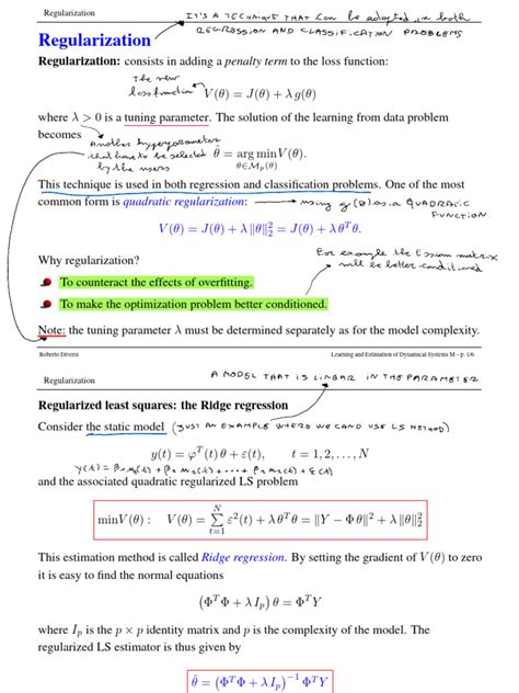 09 Regularization Pdf Regression Analysis Statistics