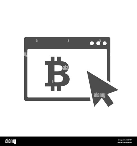 Bitcoin Digital Money Silhouette Vector Icon Isolated On White Stock Vector Image And Art Alamy