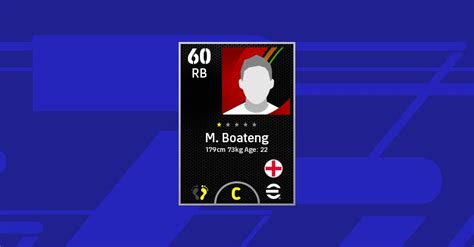 Estatísticas De M Boateng No Efootball 2022