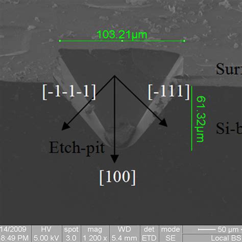 Cross Section Sem Picture Of An Etched Alsi Alloy Layer Formed During A Download Scientific