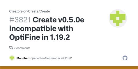 create v0 5 0e incompatible with optifine in 1 19 2 · issue 3821