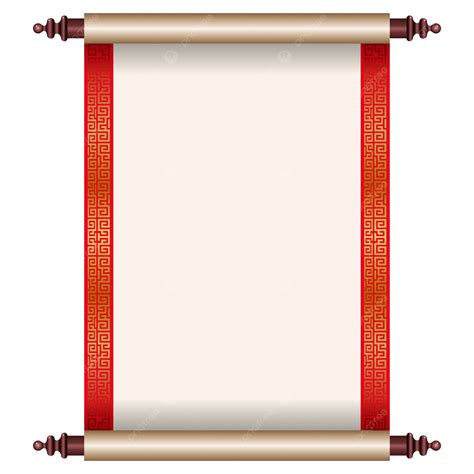 Chinese New Year Scroll Card Invitation Design Vector Scroll Card Invitation Png And Vector