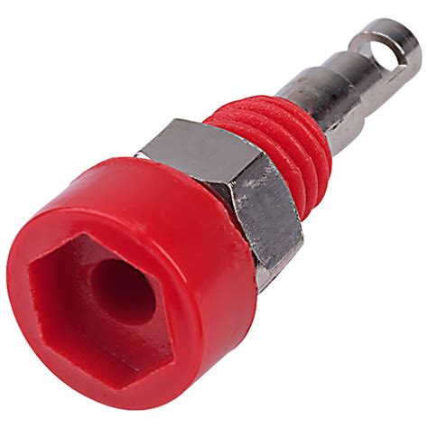 Truconnect Mm Insulated Test Socket Red Rapid Electronics