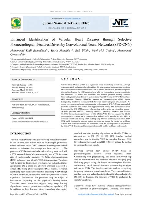 Pdf Enhanced Identification Of Valvular Heart Diseases Through Selective Phonocardiogram