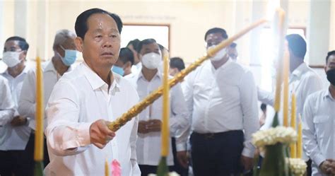 ឯកឧត្តម ឧបនាយករដ្ឋមន្ត្រី ជា សុផារ៉ា និងថ្នាក់ដឹកនាំខេត្តត្បូងឃ្មុំ អញ្ជើញចូលរួមកាន់បិណ្ឌវេនទី២