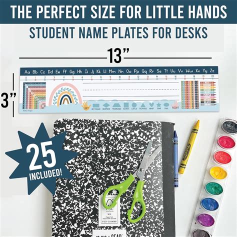 Hadley Designs 25 Boho Teacher Name Plate For Desk Classroom Desk Name Tags Classroom
