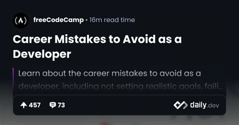 Noman Akram On Linkedin Career Mistakes To Avoid As A Developer Dailydev