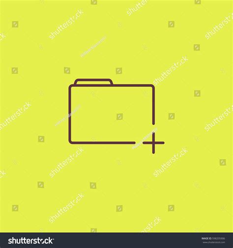 Add File Folder Icon Stock Vector Royalty Free 598205906 Shutterstock