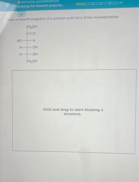 Solved Draw a Haworth projection of a common cyclic form of | Chegg.com