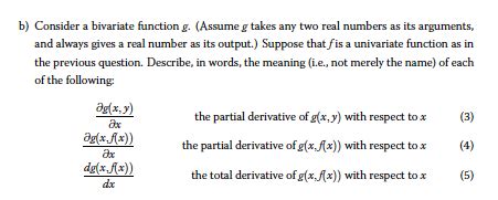 Solved A Consider A Univariate Function F Assume That Chegg