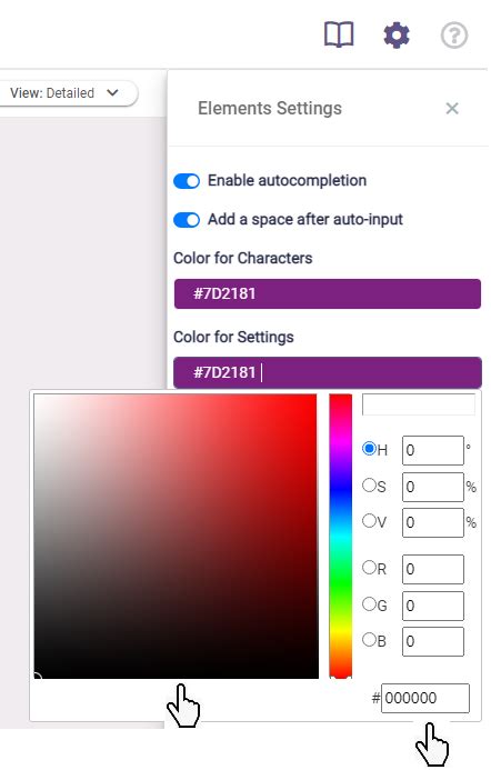 Change Story Element Color Settings LivingWriter Writing Blog
