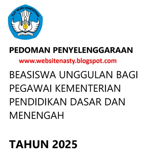 Pedoman Beasiswa Unggulan Pegawai Kemendikdasmen 2025 Website Nasty
