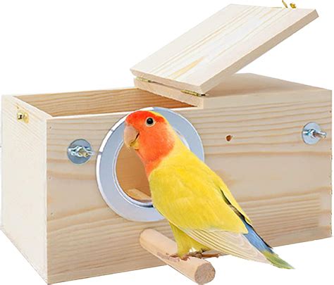 Kathson Parakeet Nest Box Budgie Nesting House Cockatiel Breeding