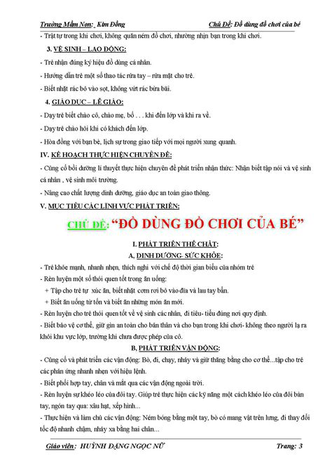 Chủ đề Đồ Dùng đồ Chơi Của Bé