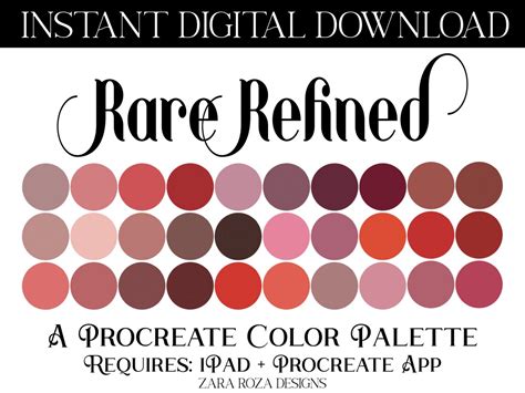 20 Procreate Color Palette Bundle Pack VOL 18 Set Goth Retro Vintage