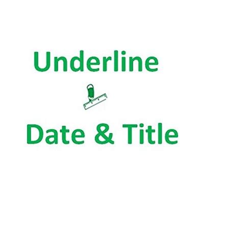 Underline Date Title Self Inking Stamp X Mm Athena Stamps