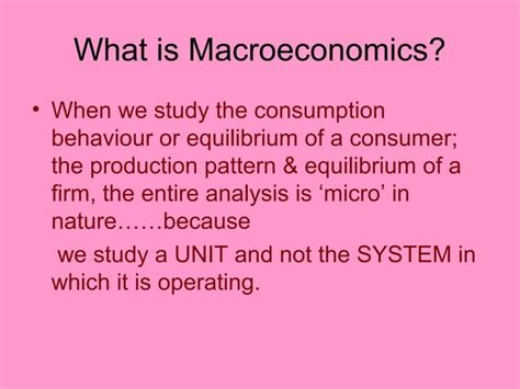 Introduction To Macroeconomics Ppt