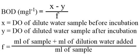 Biological Oxygen Demand Bod Basic Concept And Calculation