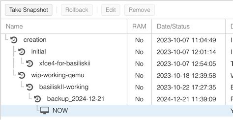 Qemu Rollback To A Previous Proxmox Snapshot Without Losing The