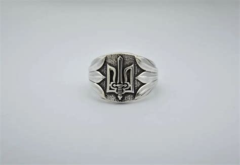 Ukrainian Tryzub Trident Ring From Ukraine Etsy