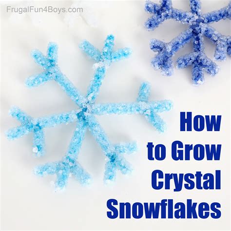 Borax Crystals Experiment How To Make Crystal Snowflake Ornaments With