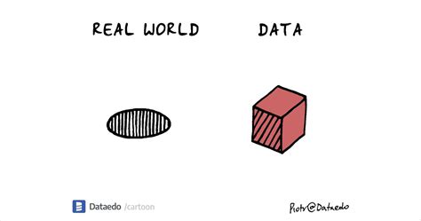 real world vs data 2 dataedo data cartoons