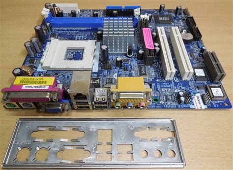 Asrock K7s41gx Rev 1 03 Mainboard Blende Sockel A 462 Vga Lan Audio Ddr1 M235