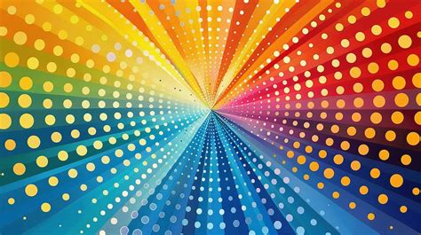 A Rainbow Of Dots And Dots Are A Great Idea For A Rainbow Of Colors Premium Ai Generated Image