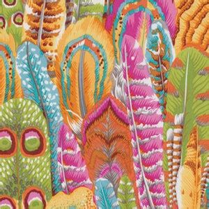 Fabric Feathers Yellow By Philip Jacobs For The Kaffe Fassett