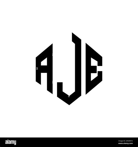 Aje Letter Logo Design With Polygon Shape Aje Polygon And Cube Shape
