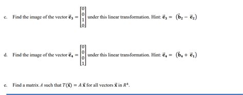 solved 3 consider an unknown linear transformation t that