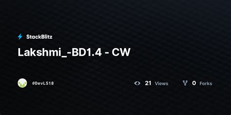 Lakshmi Bd14 Cw Stackblitz